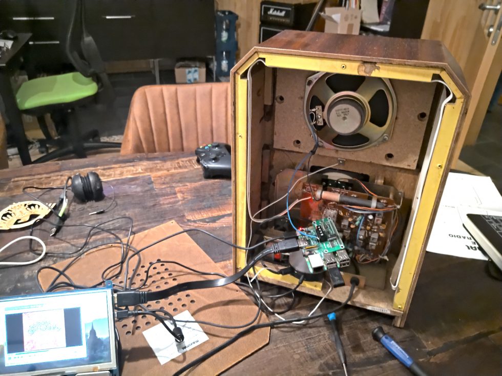 Holiday Season fun – Building a modern Juke Box from an old radio radio ...